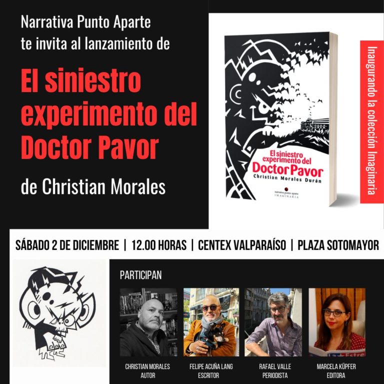 Lanzamiento del libro «El siniestro experimento del Doctor Pavor ...
